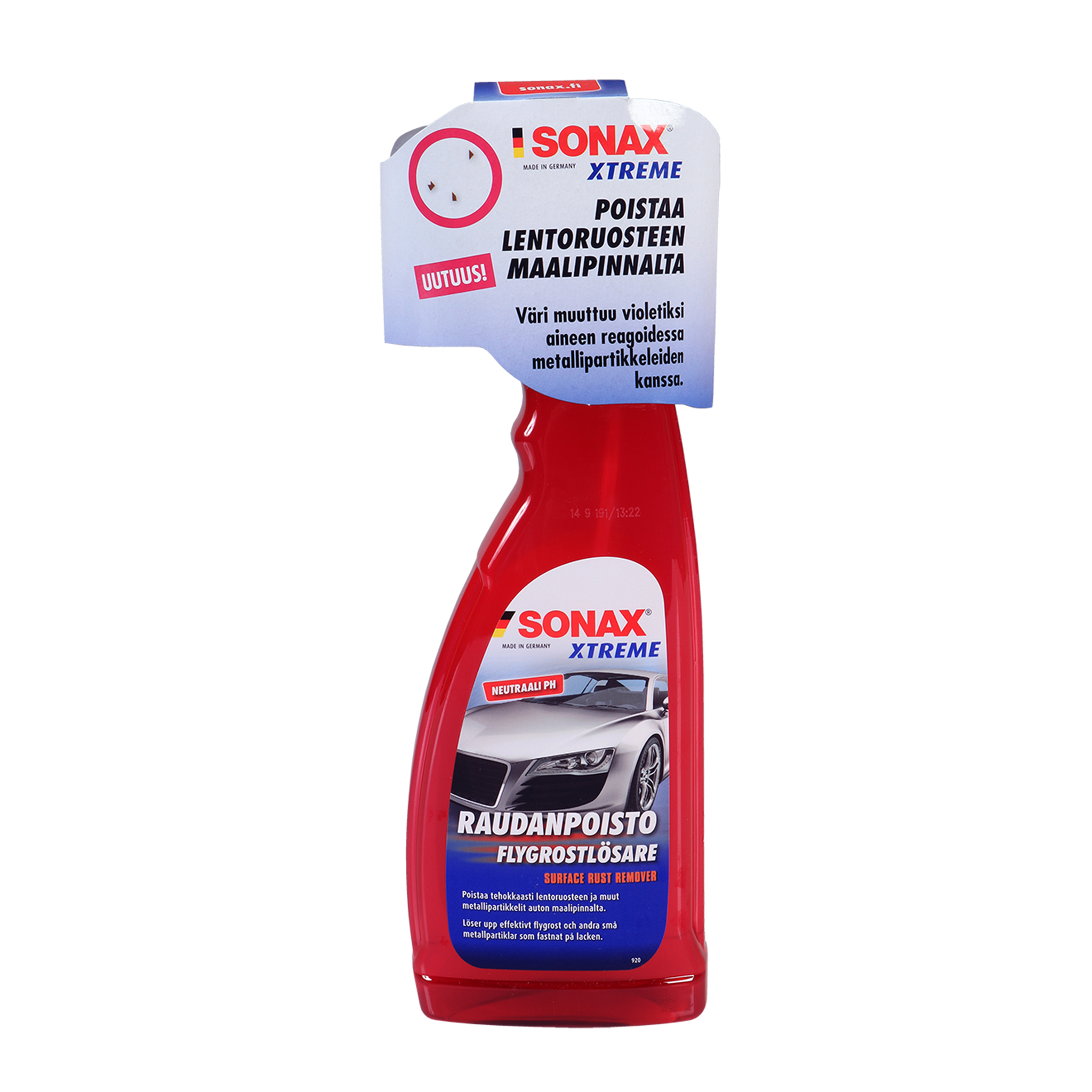 Raudanpoistoaine SONAX XTREME Surface Rust Remover, 750 ml - AUTODUDE.FI